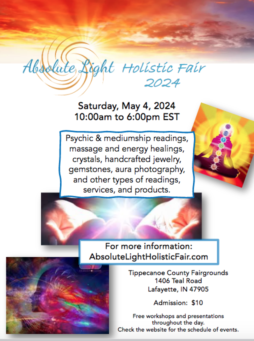 Absolute Light Holistic Fair - Lafayette, IN - Aura Photos by Annette